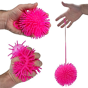 Set of 6 Jumbo 5" Light Up Puffer Ball Yo-Yos by Pudgy Pedro’s Party Supplies