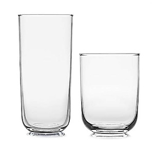 Libbey Polaris 16-Piece Tumbler and Rocks Glass Set, Axis