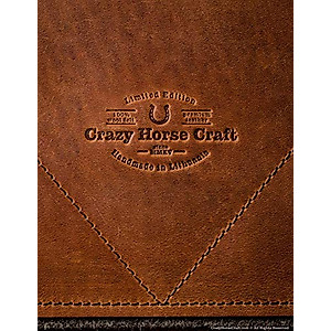 iPad Pro 12.9 inch leather case | Classic Brown, iPad Pro 11″ iPad 10.2 sleeve, Apple pencil pocket/holder handmade Crazy Horse leather, NEW 2020 iPad Air 10.9 inch tablet, cover/Crazy Horse Craft