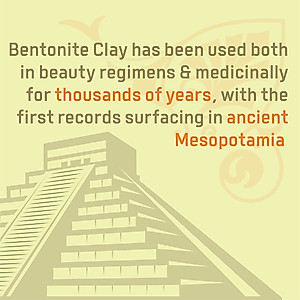 Vulsa Bentonite Clay Powder - Calcium Bentonite Clay Food Grade Organic for Acne Face Mask, Body Detox, Hair and Mud Bath - Natural, Healing & Pure Green Clay - Edible for Internal or External Use