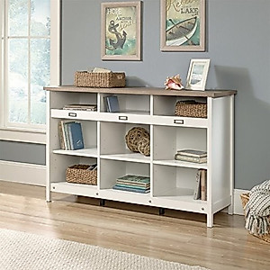 Sauder Adept Storage Credenza, Soft White finish