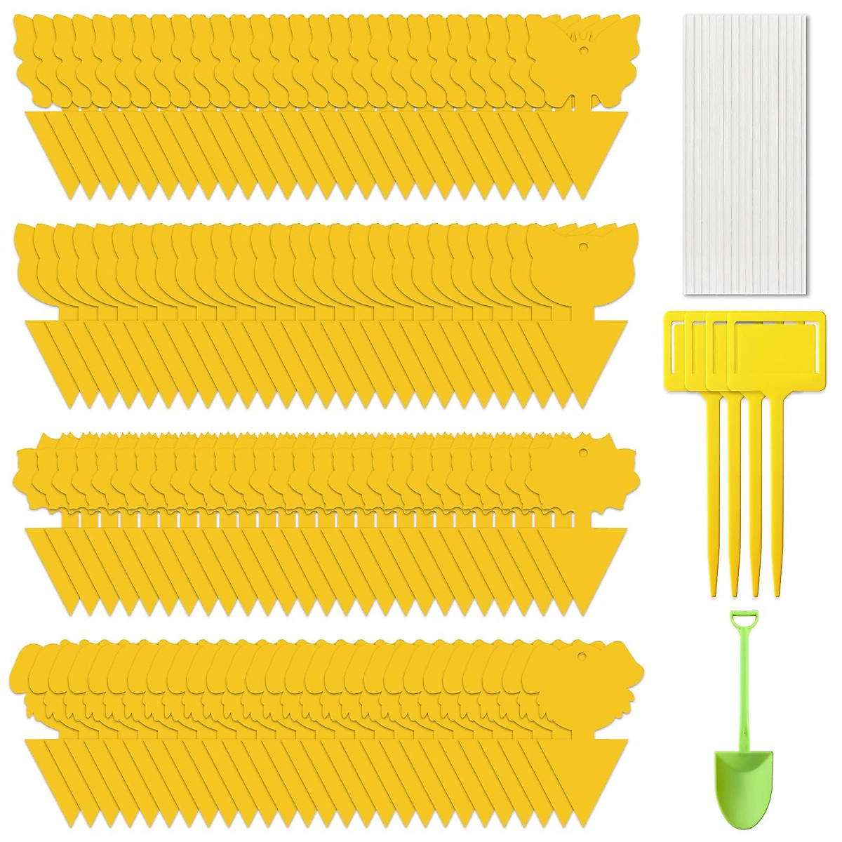 108 Pieces Sticky Fruit Fly Trap,Dual-Side Fruit Fly and Fungus Gnat Sticky Catcher Trap for Indoor Outdoor Fruit Fly,Fungus Gnats,Mosquito,Flying Insect Bug Pest,White Flies (Yellow-108 pcs)