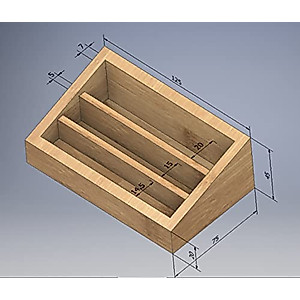 KIHACO 2 Sets Montessori Three Part Card Tray Montessori material The Holder for Montessori 3 Part Cards - NOT for Greeting Cards