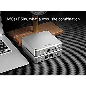 Topping A50s Preamplifier NFCA Fantasy HPA for Desktop HiFi 4.4mm Balanced Output Headphone Amplifier (Silver)