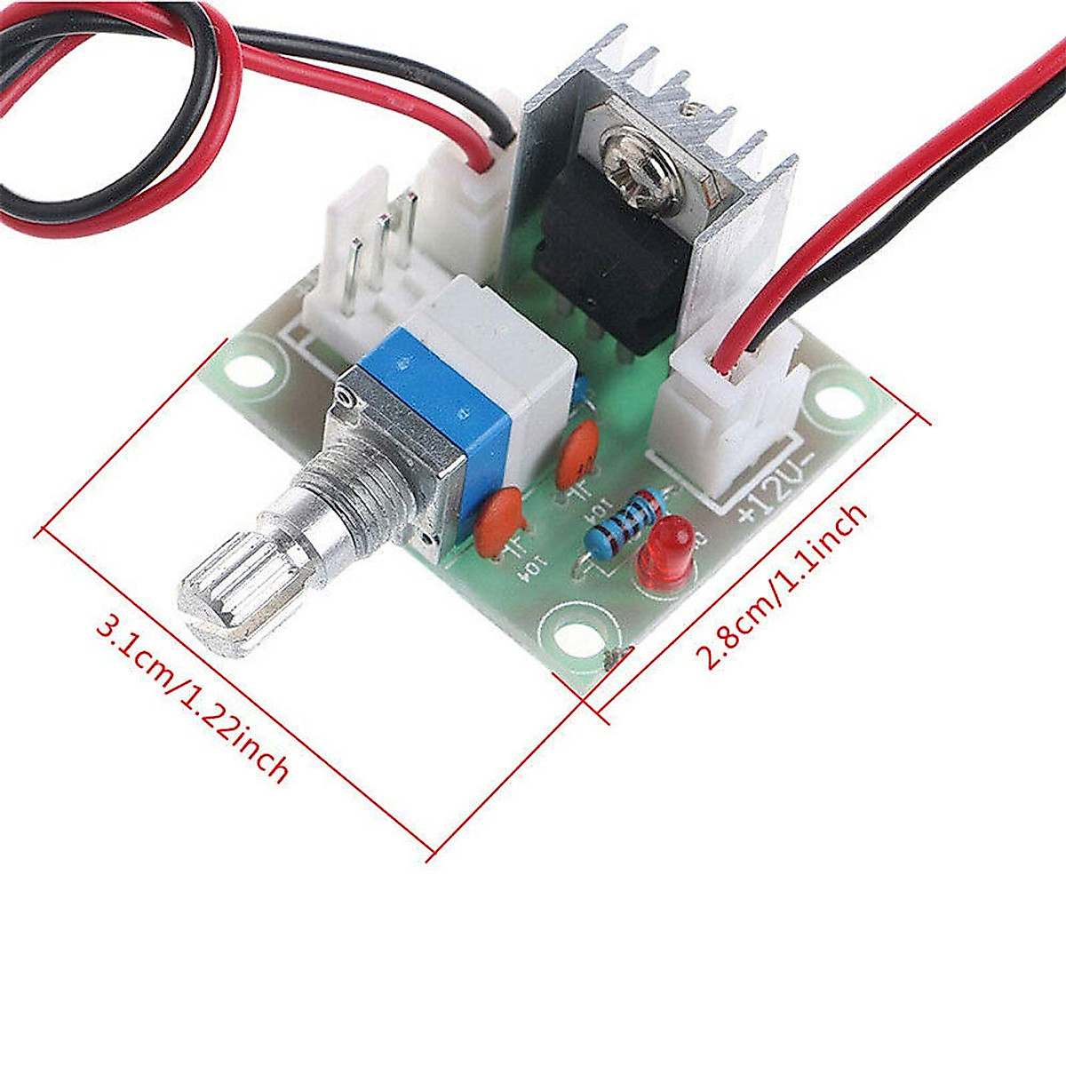 Gump's grocery LM317 DC Linear Converter Down Voltage Regulator Board Speed Control Module