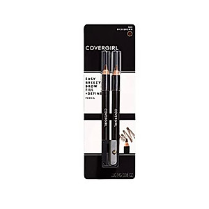 CoverGirl Easy Breezy Brow, Fill+Define Pencils [505] Rich Brown 2 ea​​ ( Pack of 4)​