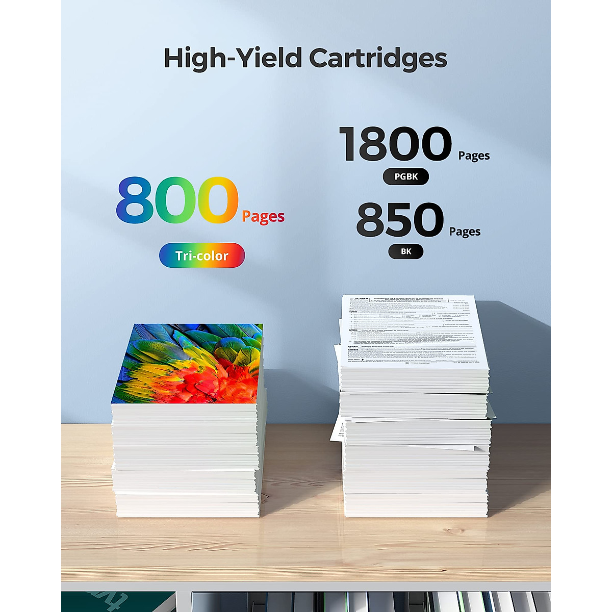 PGI-280XXL/CLI-281XXL Compatible Ink Cartridge Replacement for Canon Ink 280 and 281 Cartridge High Yield Use to PIXMA TR7520 TR8520 TR8500 TR8600 TR8620 TS6120 TS6220 TS9120 (5 Value Pack)