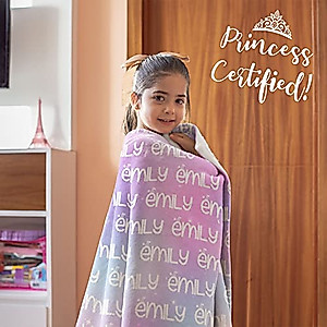 Personalized Name Blanket | Soft & Warm Throw Blanket | Custom Blanket for Kids, Babies & Adults | Personalized Blanket for Couch, Sofa & Bedding | Blanket Gift for Birthday & Christmas Fleece - 50x60