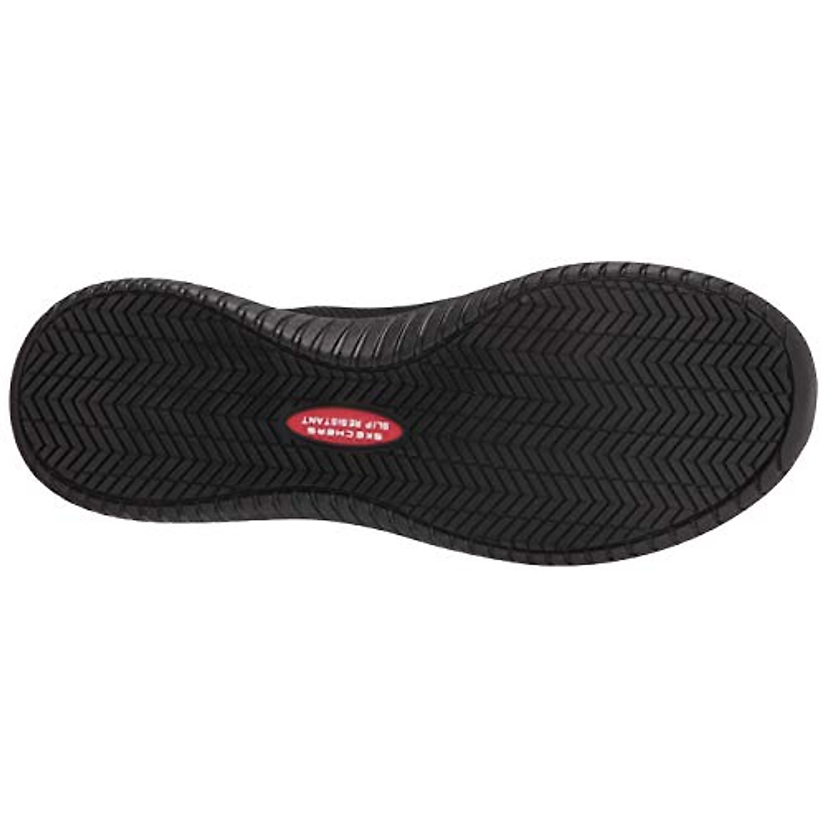 Skechers Women's Slip on Athletic Food Service Shoe, Black, 8