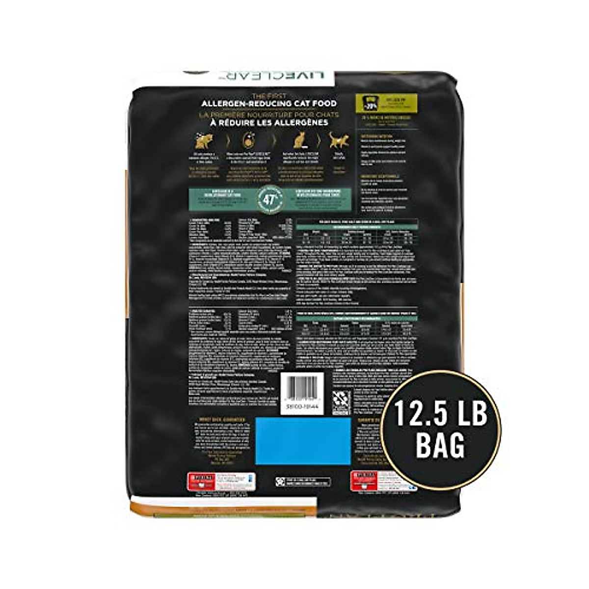 Purina Pro Plan Allergen Reducing, Weight Control Dry Cat Food, LIVECLEAR Chicken and Rice Formula - 12.5 lb. Bag