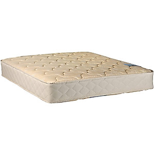 Dream Solutions USA Chiro Gentle Firm Full XL Two-Sided Mattress Only with Mattress Cover Protector (Beige) - Orthopedic, Innerspring Coils, Long Lasting