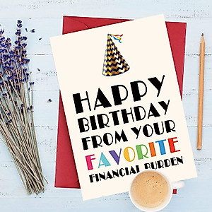 Happy Birthday Card for Dad, Birthday Greeting Card for Daddy from Daughter or Son, Funny Card for Father's Birthday, Birthday Gift from Child, Love Dad Card, Humorous Bday Greeting Card for Dad
