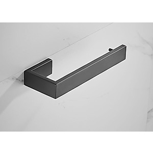 Towel Rack, Hand Towel Ring Holder SUS304 Stainless Steel, Hardware Set Towel Bar for Bathroom, Kitchen, Cabinet in Hotel or Home, Matte Black & Wall Mounted