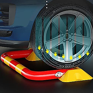 Parking Barrier Parking Lock Double Bar Gantry Parking Lock Garage Space Lock Thicken Anti-Collision Parking Space Lock Manualarchoutdoor