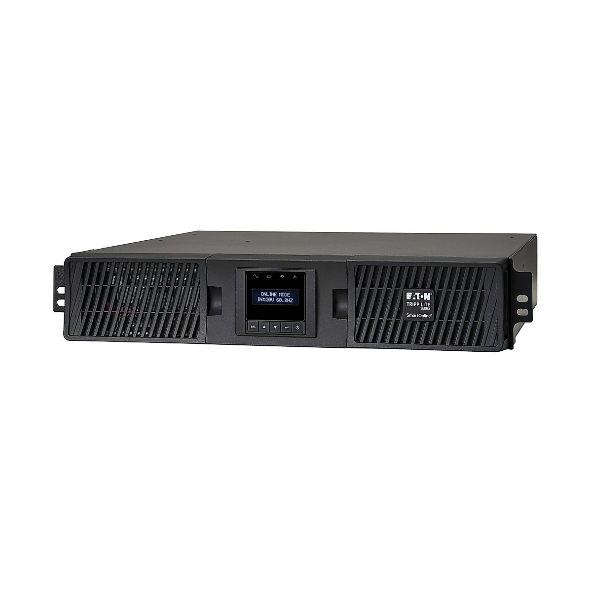 Tripp Lite Eaton Series SmartOnline 1500VA UPS, Pure Sine Wave Double-Conversion, 1350W, 2U Rack/Tower, Extended Run, Network Card Option, LCD, 2 Year Warranty & $250,000 Insurance (SU1500RTXLCD2U)