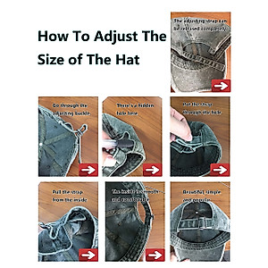 TSSGBL Vintage Cotton Washed Plain Baseball Caps Adjustable Distressed Dad Hat Men Women Unstructured Low Profile Blank Soft Summer Outdoor Ball Caps - Black