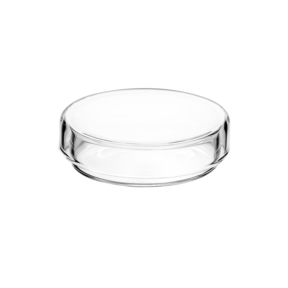 QWORK Glass Petri Dish Petri Plates with Lid, Thicken, 60mm x 18mm, 5 Pack