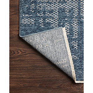 Loloi II Vance Collection VAN-01 Denim/Dove 2'-7" x 12'-0" Runner Rug