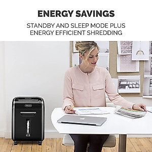 Fellowes ‎Powershred 79Ci 16-Sheet 100% Jam-Proof Heavy Duty Crosscut Paper Shredder Machine for Office and Home, Black/Dark Silver 3227919