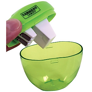 Sargent Art 3 Manual Hole Pencil Sharpeners - 3 Holes With Lid - Portable Colored Pencil Sharpener - Jumbo - Green - Easy Grip Oval Shape