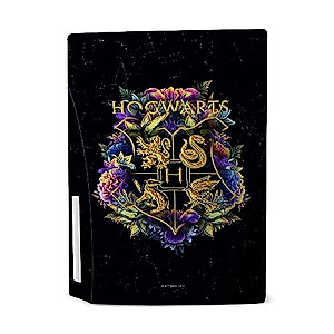 Head Case Designs Officially Licensed Harry Potter Hogwarts Crest Graphics Vinyl Faceplate Sticker Gaming Skin Decal Compatible with Sony Playstation 5 PS5 Disc Edition Console & DualSense Controller