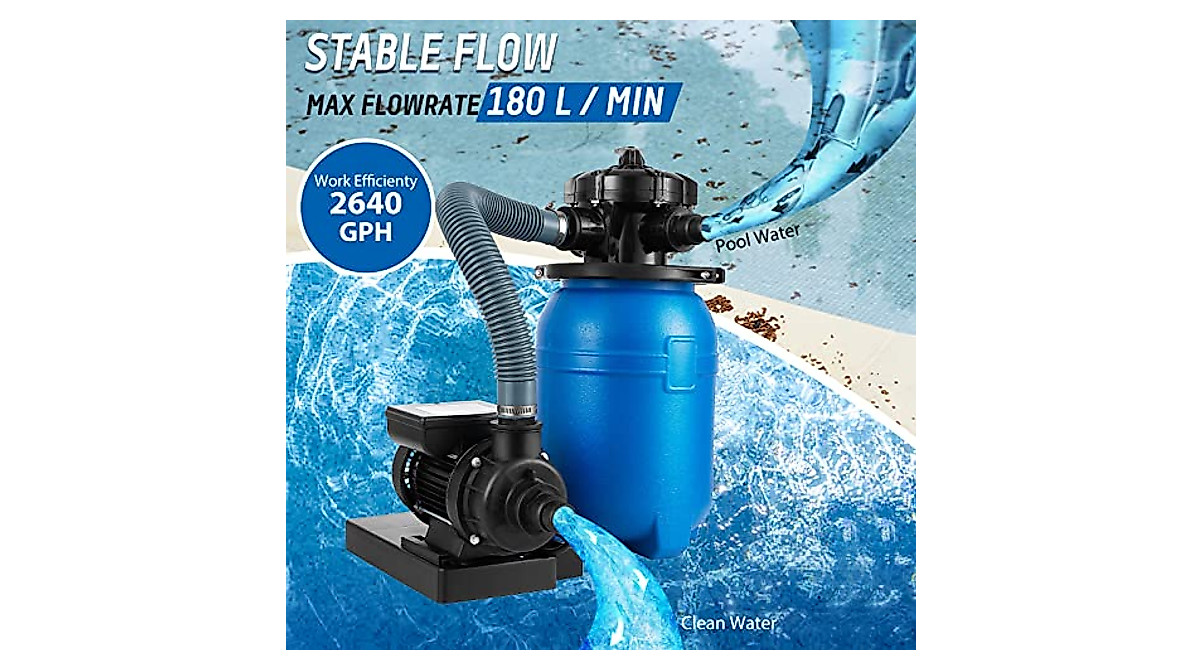 ZBPRESS 1/3HP Sand Filter Pump for Above Ground Pools