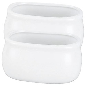 FRCOLOR 2pcs Table Jug Coffee Pitcher Flour Gravy and Cookie Salad Fried Containers Ceramic Et Storage Creamer Sauce Food Cube Serving Porcelain Ice Cup Jar Sugar Cream Holder Teabag