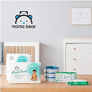 Amazon Brand - Mama Bear Fragrance Free Hypoallergenic Flushable Toddler Toilet Wipes, 336 Count (8 Packs of 42)