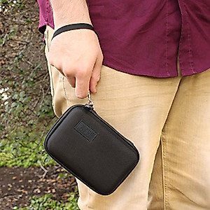 USA Gear Hard Shell Travel Case for Television Streaming Devices with Protective EVA Design, Weather Resistant Exterior and Wrist Strap - Compatible with Roku Ultra, Google Chromecast and More