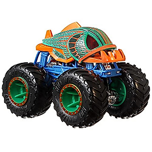 Hot Wheels Monster Trucks Creature 3-Pack, 1:64 Scale Toy Trucks: Shark Wreak, Piran-Ahh & Mega-Wrex