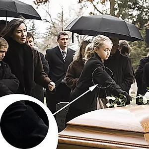 Funeral Mourning Band,Kabcifea 18pcs Full Black Soccer Football Captains Armband,Elastic Adjustable Funeral Bands for Badges