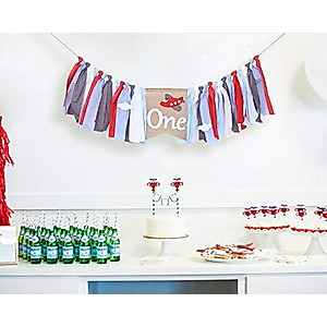 Airplane Birthday Banner for 1St Birthday – First Birthday Decor for Airplane Banner,Airplane Birthday Party for for Photo Booth Props,Best Party Supplies and Gift
