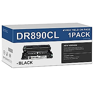 NUCALA [High Yield] DR-890 DR890 Drum Compatible DR-890 DR890 Drum Unit Replacement for Brother DR890 HL-L6250DW MFC-L6750DW MFC-L6900DW HL-L6400DW HL-L6400DWT Printer Drum Unit (1-Pack, Black)