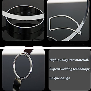 CINGHI LUSSO Bottle Holder Modern Simple Golden Circle Metal Wine Rack Art Ornaments Wine Holder Storage with No Assembly Required