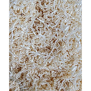 MagicWater Supply Soft & Thin Cut Crinkle Paper Shred Filler (1/2 LB) for Gift Wrapping & Basket Filling - Cream