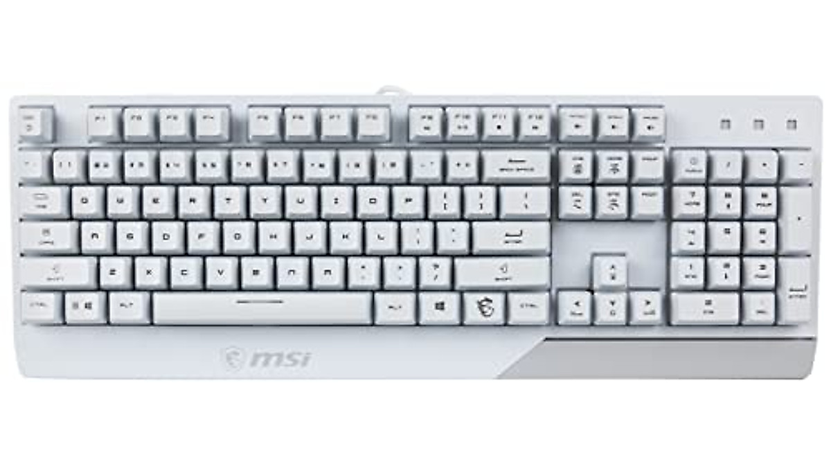 MSI Vigor GK30 White RGB Gaming Keyboard | Mechanical Feel