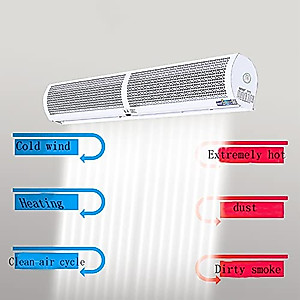 Lamps Door-Hanging Air Curtain Machine, Dust-Proof, Peculiar Smell, Multi-Function, Multiple Sizes (Size : 1000mm)