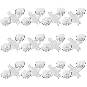 DGZZI Suction Cup Holder 12PCS White Aquarium Fish Tank Breeding Divider Suction Cup Clip Bracket