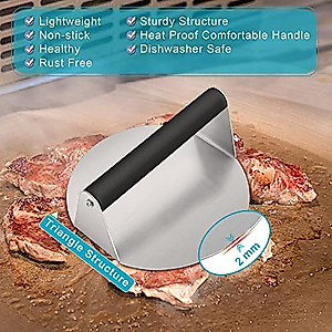 Leonyo Griddle Accessories Set of 27, Heavy Duty Stainless Steel Grill Griddle Metal Spatulas for Cast Iron Flat Top Teppanyaki Cooking, Burger Press, 3 Melting Domes(12”-9”-6.5”), 2 Carry Bags