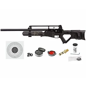 Hatsan Blitz Full Auto PCP .30 Cal 730 fps 53 FPE w/ 16-Shots 2 Magazines Air Rifle with Included Wearable4U 100x Paper Targets and 100x .30cal Pellets Bundle