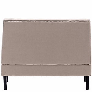 Andeworld Modern Loveseat Settee Button Tufted Sofa Couch Upholstered Banquette Dining Bench High Back Living Room Funiture (Khaki 1)