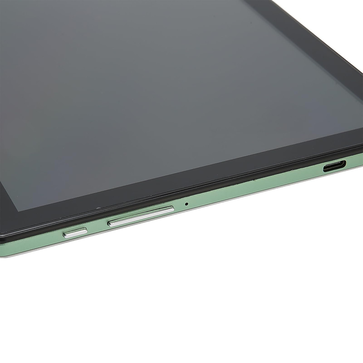 Luqeeg Tablet, 8GB 256GB Front 5MP Rear 13MP Clear Dual Speakers 10.1 Inch 2 in 1 Tablet Green for Travel (US Plug)