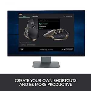 Logitech MX Master Wireless Mouse – High-precision Sensor, Speed-Adaptive Scroll Wheel, Easy-Switch up to 3 Devices - Meteorite Black