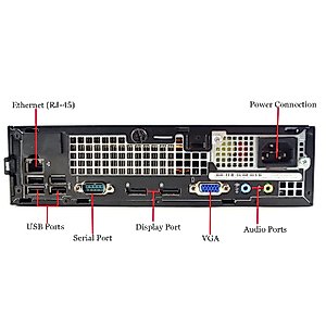 Dell OptiPlex 7010 USFF Computer Desktop PC, Intel i5 3.2GHz, 8GB Ram, 120GB SSD Drive, WiFi & Bluetooth, Wireless Keyboard and Mouse, Windows 10 Pro (Renewed)