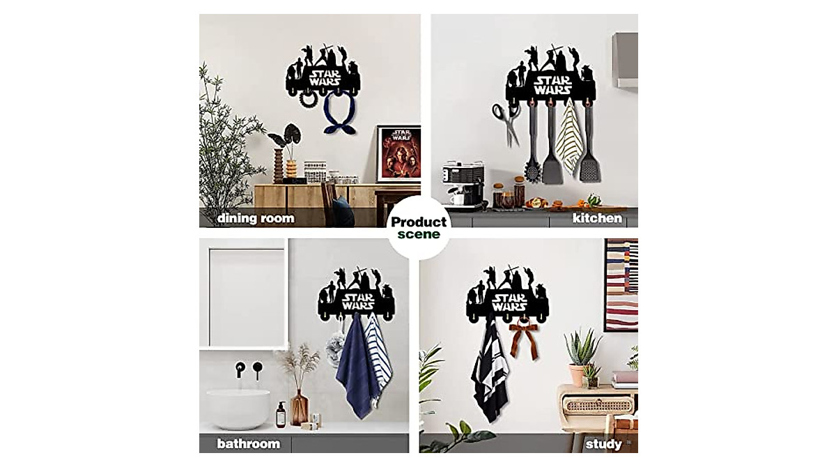Star Wars Wall-Mounted Key Hooks - Stylish Home Organization