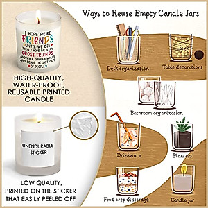 Best Friends Gifts for Women, Birthday Gifts for Friends, Friendship Gifts, Funny Gifts for Women Friends, Friendship, Friend Female, BFF, Coworker, Girlfriend, Vanilla Lavender Scented Candle 10oz