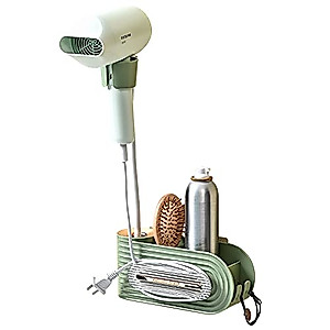 Hair Blow Dryer Holder Hair Dryer Rack-Save Space,Hair Dryer Wall Mount Hair Styling Care Tool Organizer-Bathroom Supplies Countertop Storage Stand, Multi-Functional Hair Rack Accessories