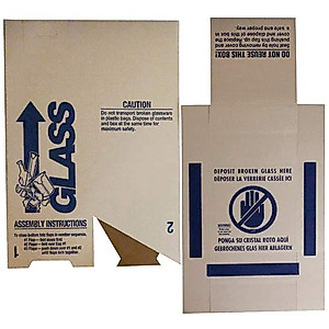Dynalon 797035 Medium Floor Model Laboratory Glass Disposal Box, 12" Length x 12" Width x 20" Height (Case of 6)