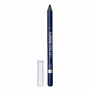 Rimmel London Scandaleyes Waterproof Kohl Kajal Eyeliner Pencil, Intense Color, Long-Wearing, Smudge-Proof, 006, Deep Blue, 0.04oz