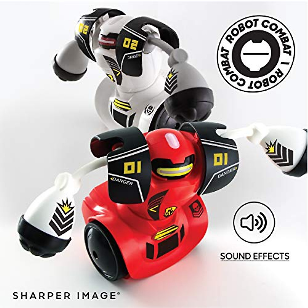 Sharper Image Remote Control Robot Multiplayer Combat Set, Red & White